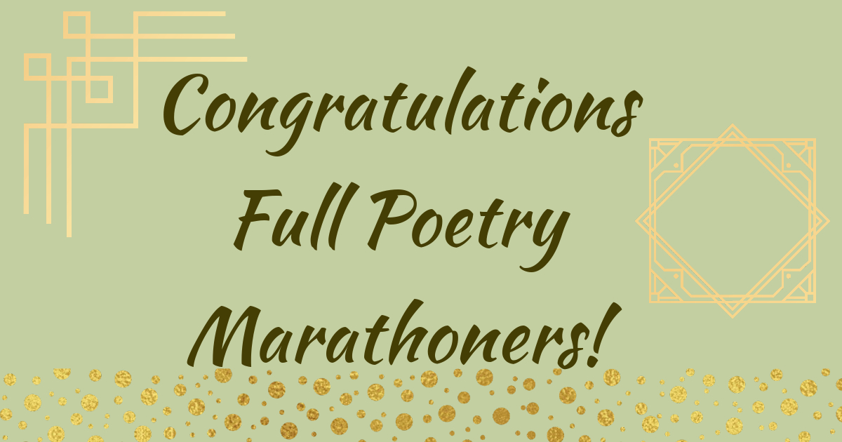The Poetry Marathon – 24 Poems ~ 24 Hours
