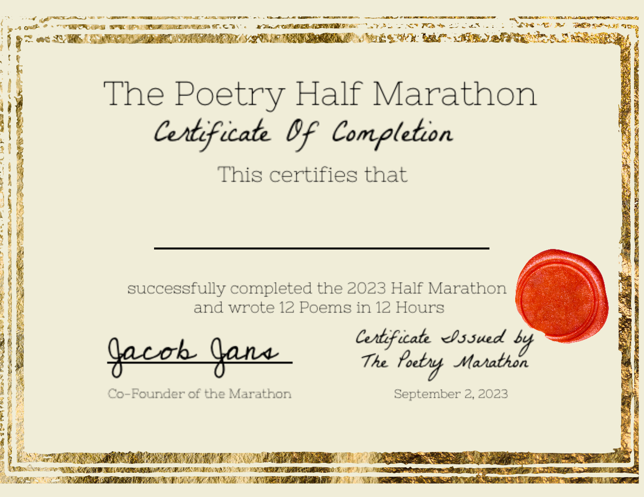 The Poetry Marathon – 24 Poems ~ 24 Hours