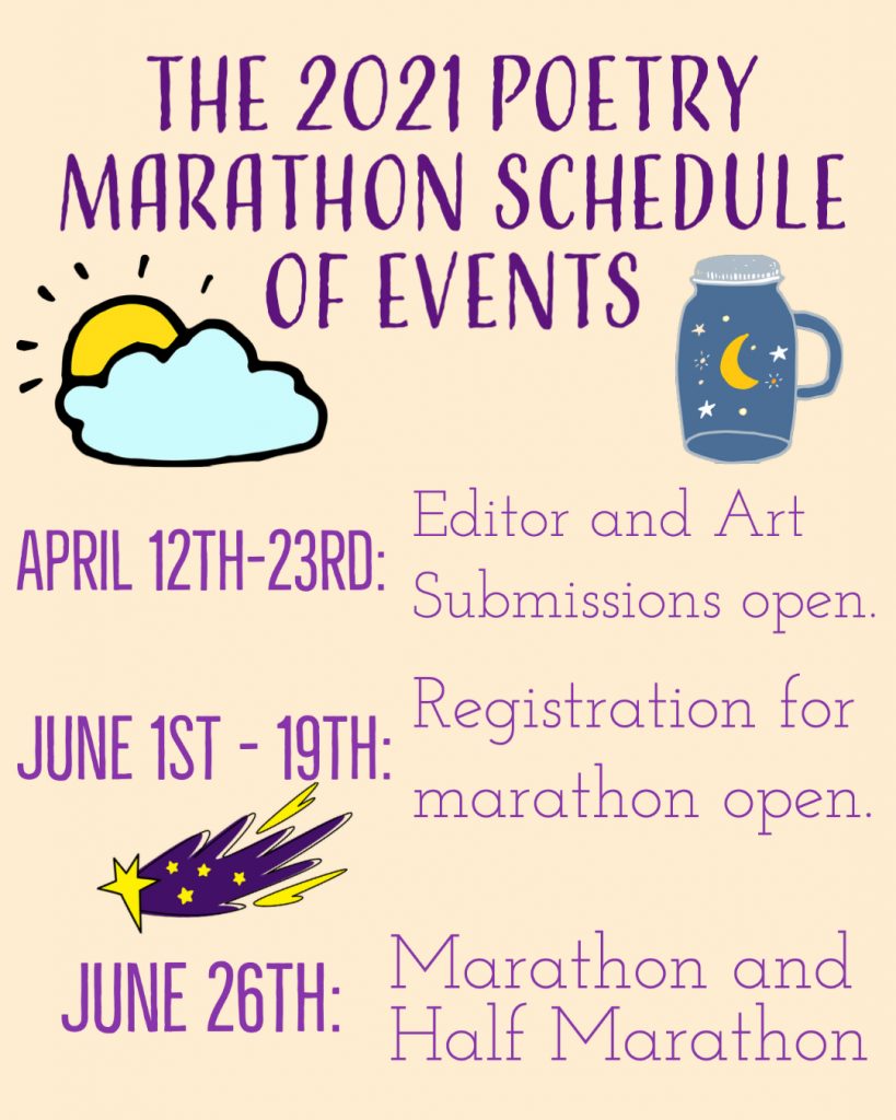 The Poetry Marathon Schedule of Events – The Poetry Marathon